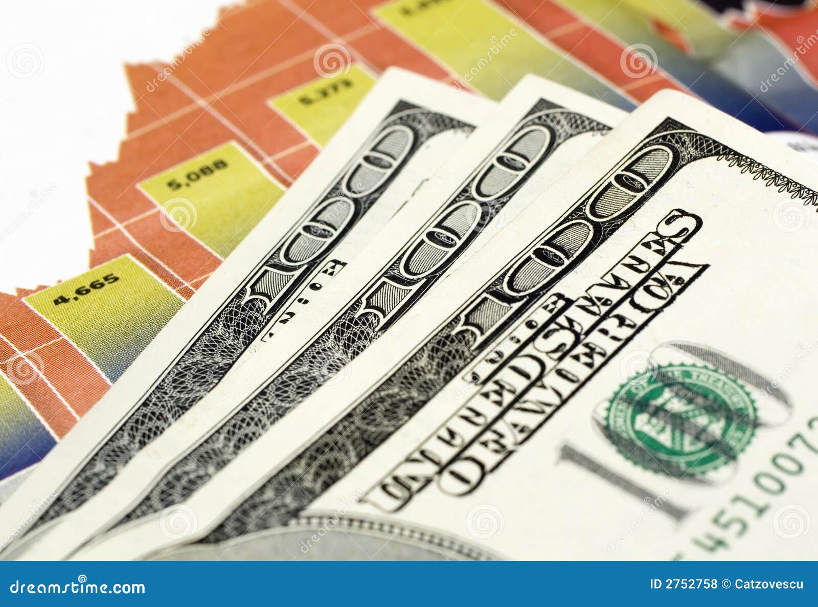 Dollars Over Chart Stock Photo | CartoonDealer.com #2752758