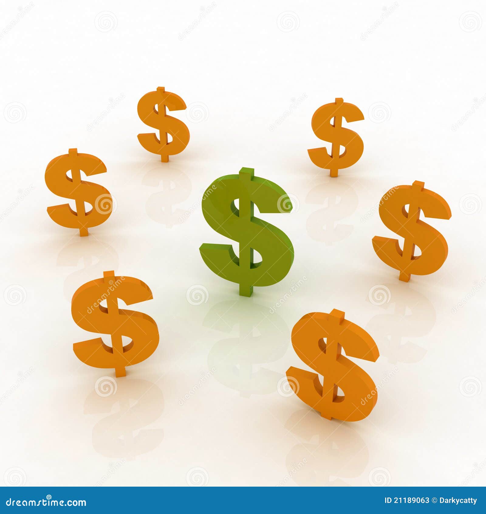 Dollars sign stock illustration. Illustration of digitally - 21189063