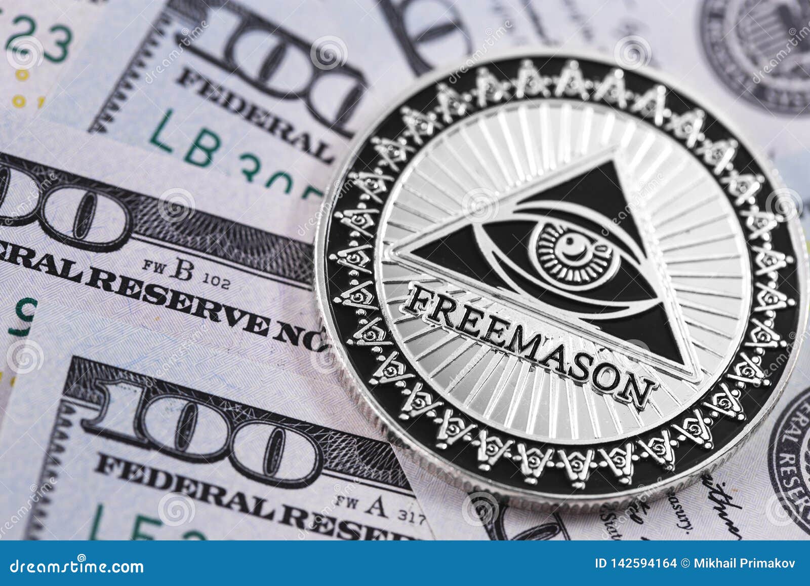 Dollars and Symbol of Freemasonry Stock Photo - Image of lodge ...