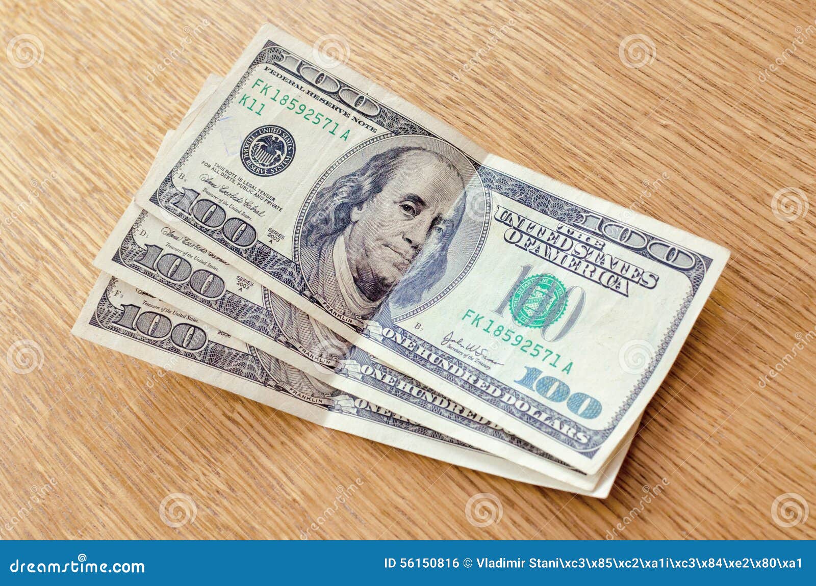 Dollars on the table stock photo. Image of wealth, savings - 56150816