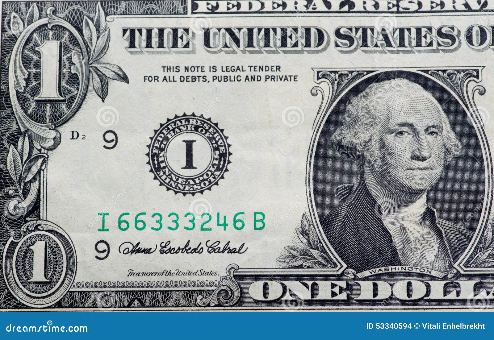 Dollars on White Background Stock Photo - Image of note, money: 53340594