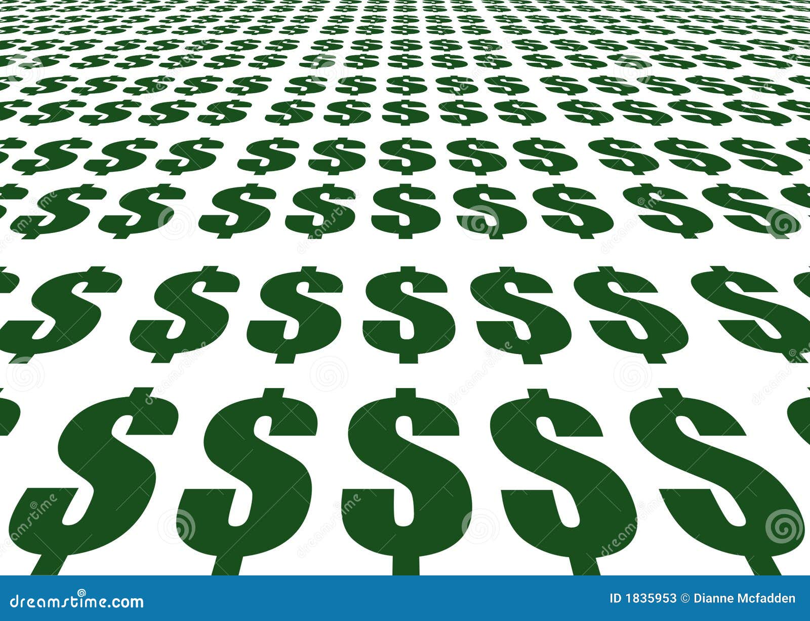 Dollartecken stock illustrationer. Illustration av perspektiv - 1835953
