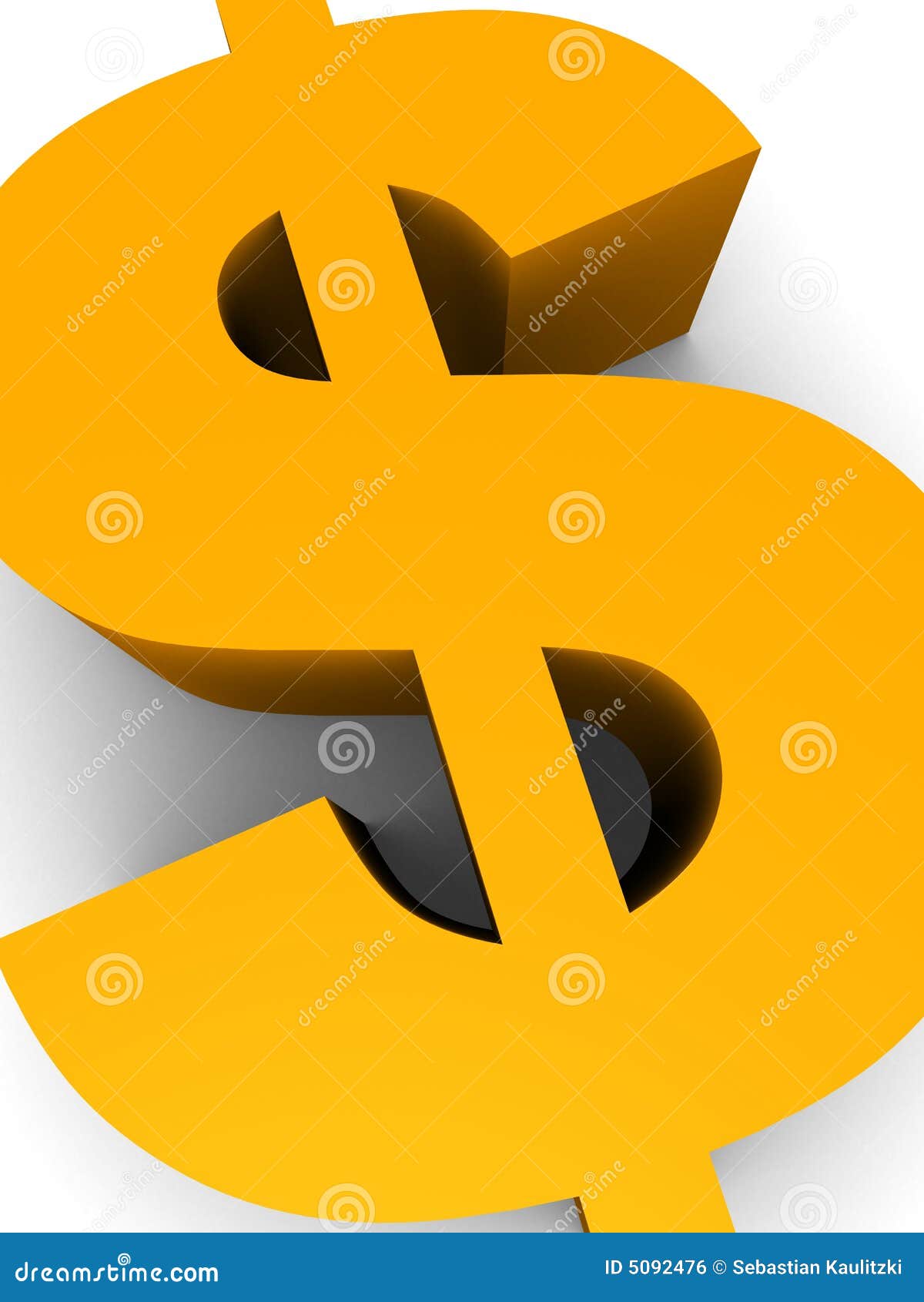Dollartecken stock illustrationer. Illustration av affär - 5092476