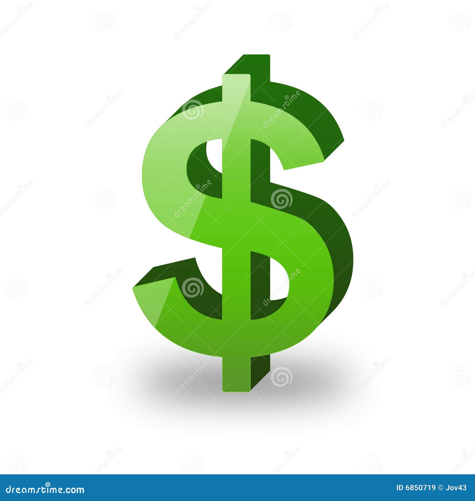 Dollartecken stock illustrationer. Illustration av köp - 6850719