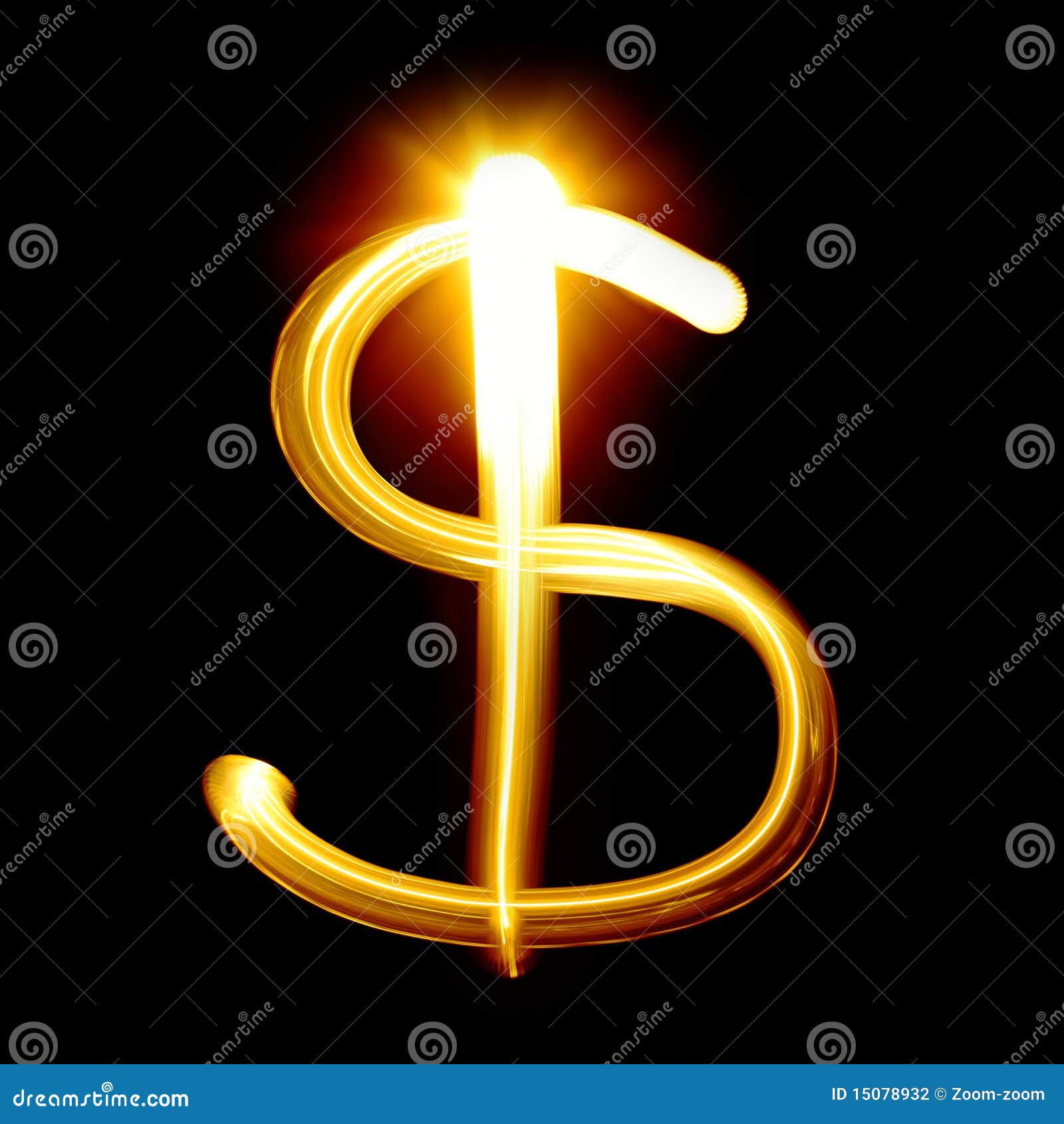 Dollarzeichen stockfoto. Bild von dollar, blinken, gold - 15078932
