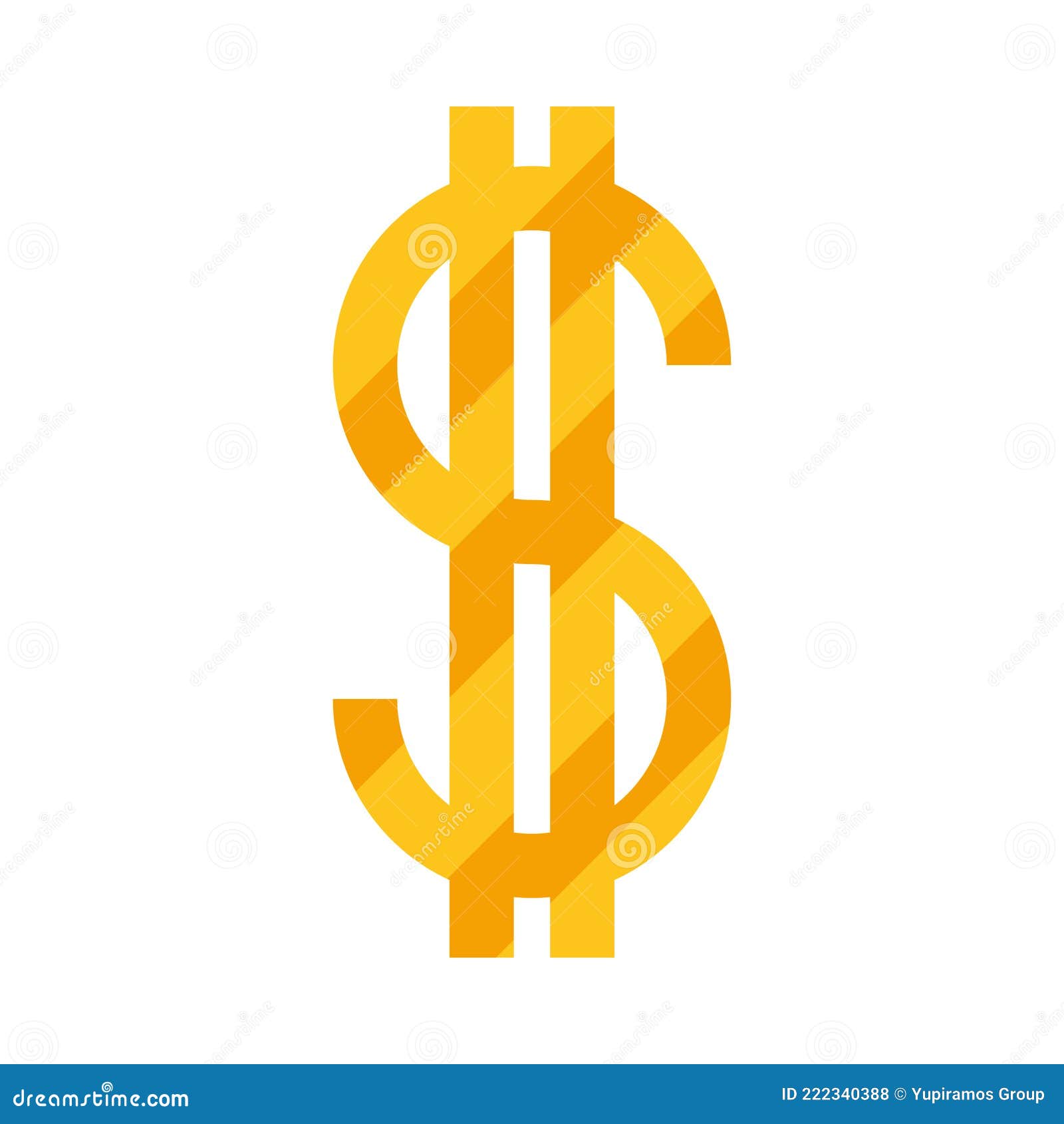 Dollarzeichen vektor abbildung. Illustration von finanziell - 222340388