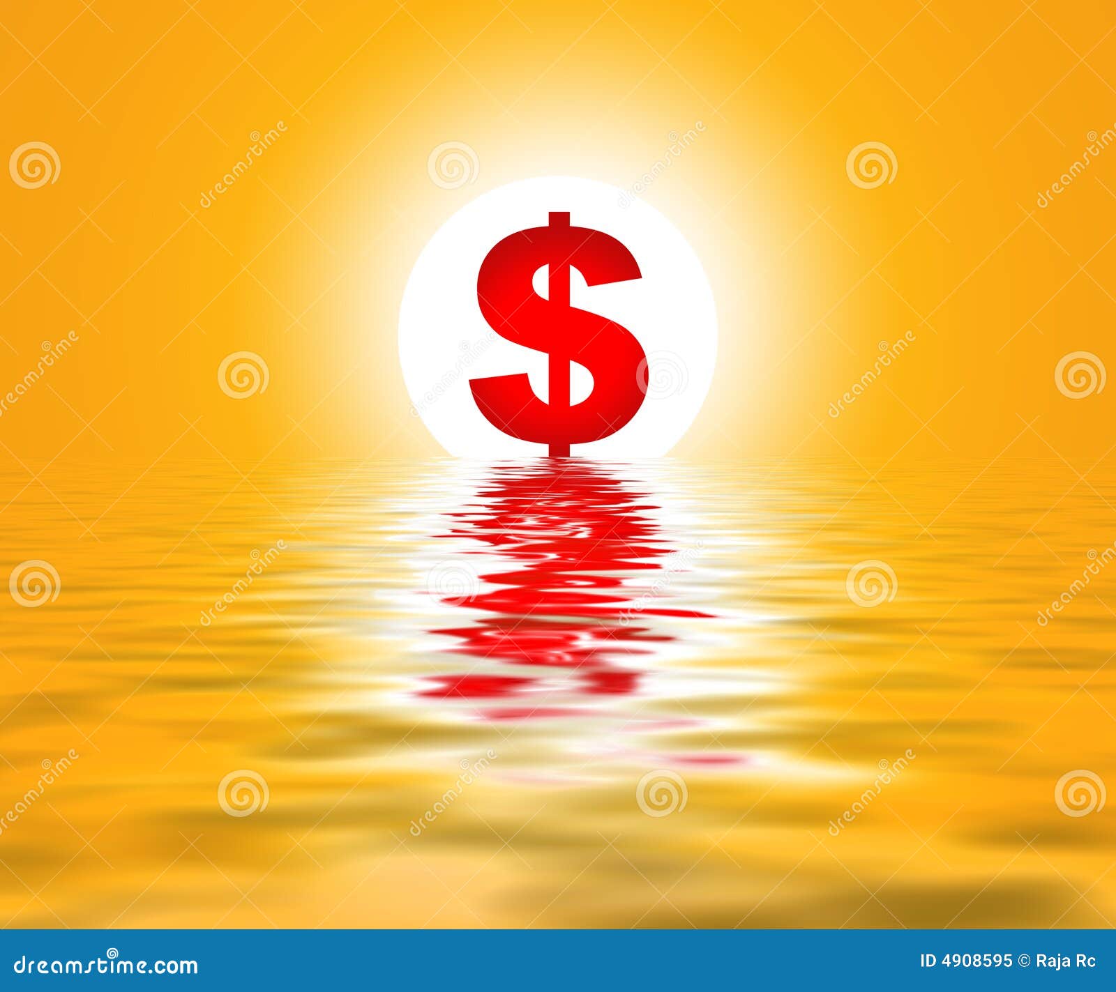 Dolloar symbol stock illustration. Illustration of growth - 4908595
