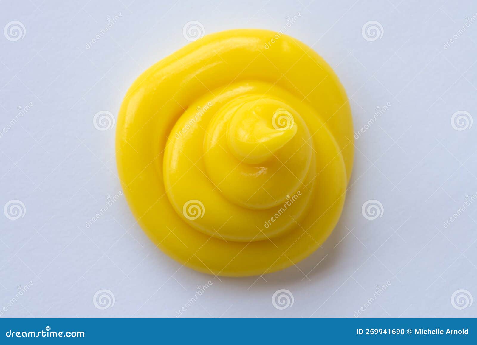 A Dollop of Yellow Icing stock photo. Image of baking - 259941690