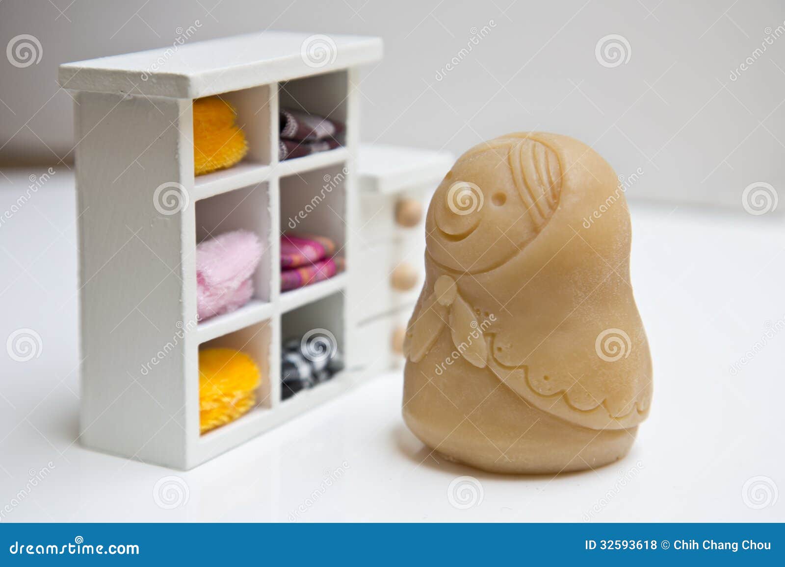 Dolls shaped handmade soap stock photo. Image of white - 32593618