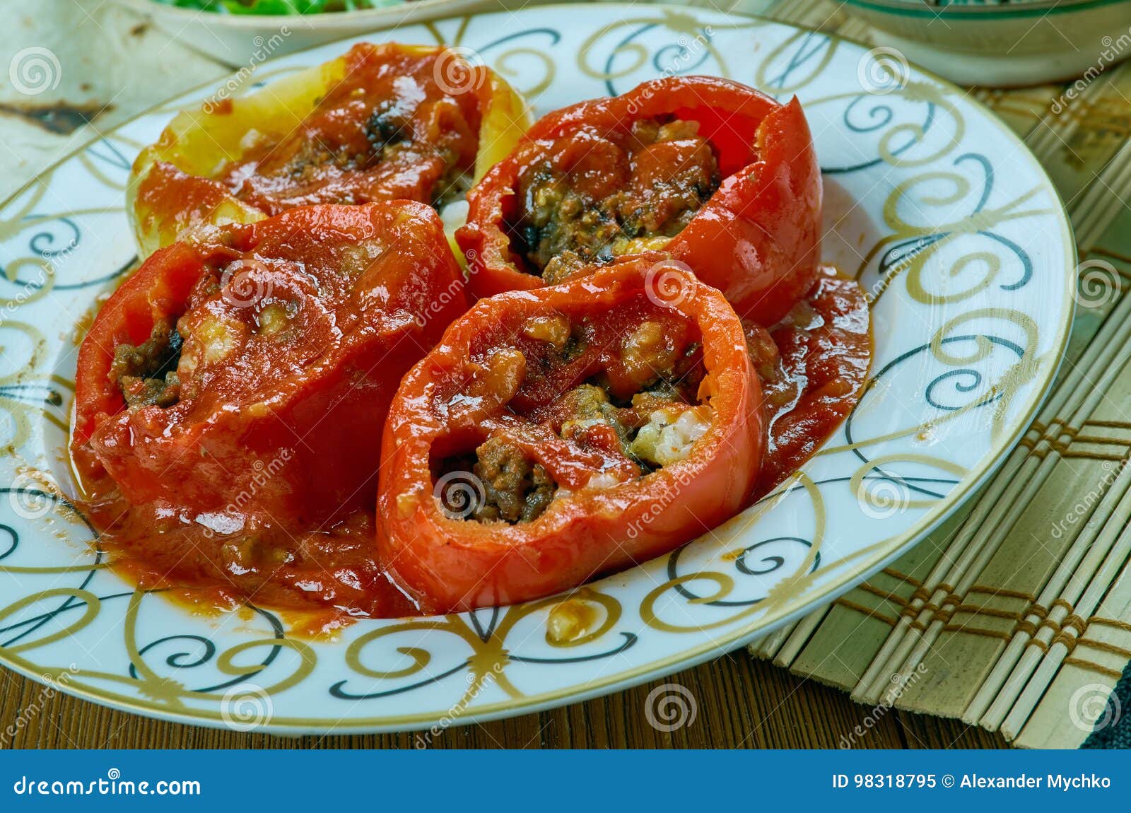 Dolma Felfel stock image. Image of middle, cheese, felfel - 98318795