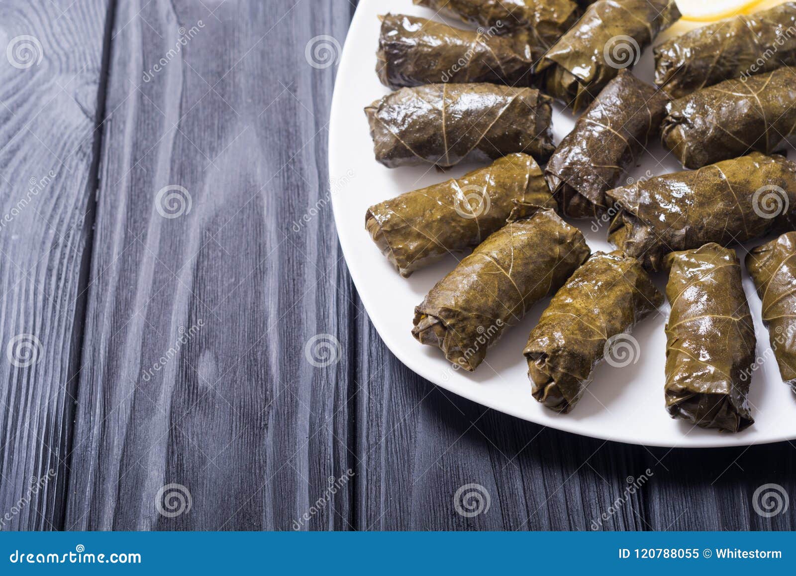 Dolma from grape of vines stock image. Image of armenian - 120788055