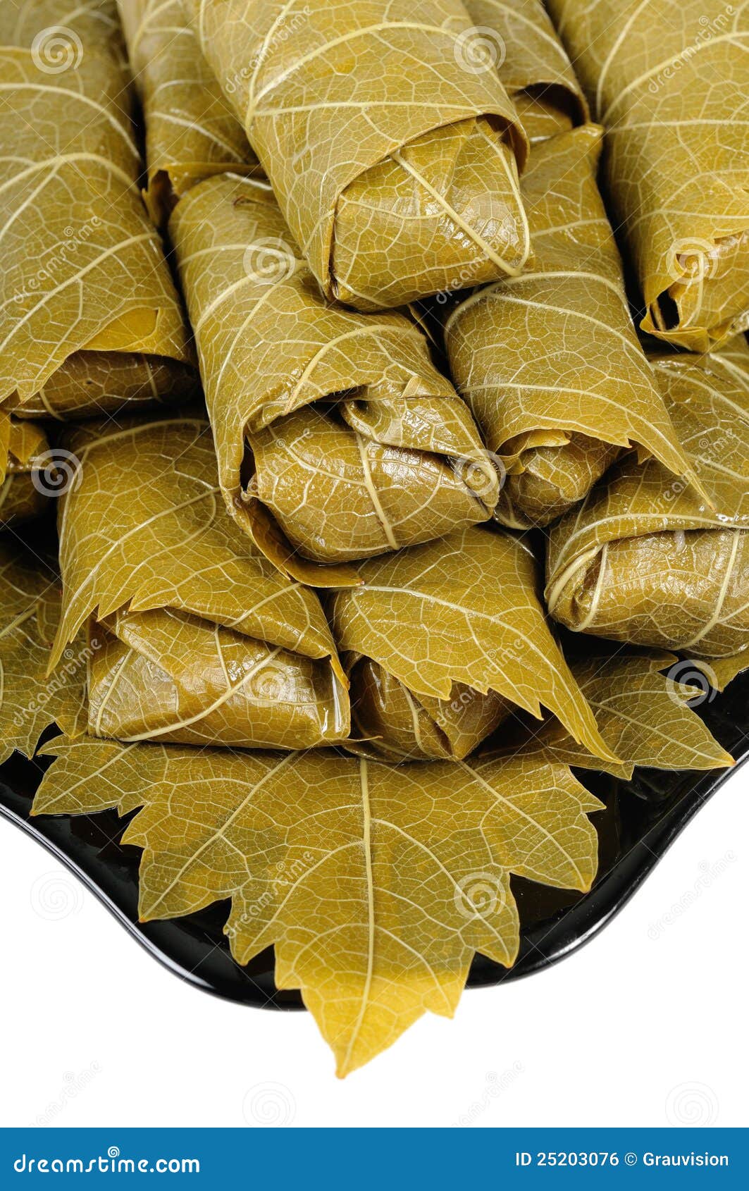 Dolma on a plate stock photo. Image of meal, dolmas, dolmades - 25203076