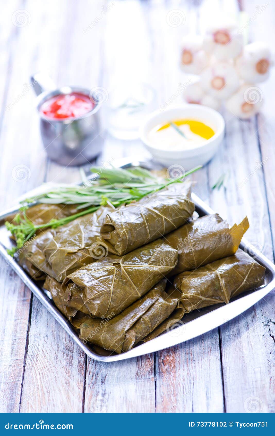 Dolma stock photo. Image of dish, basil, dinner, cuisine - 73778102