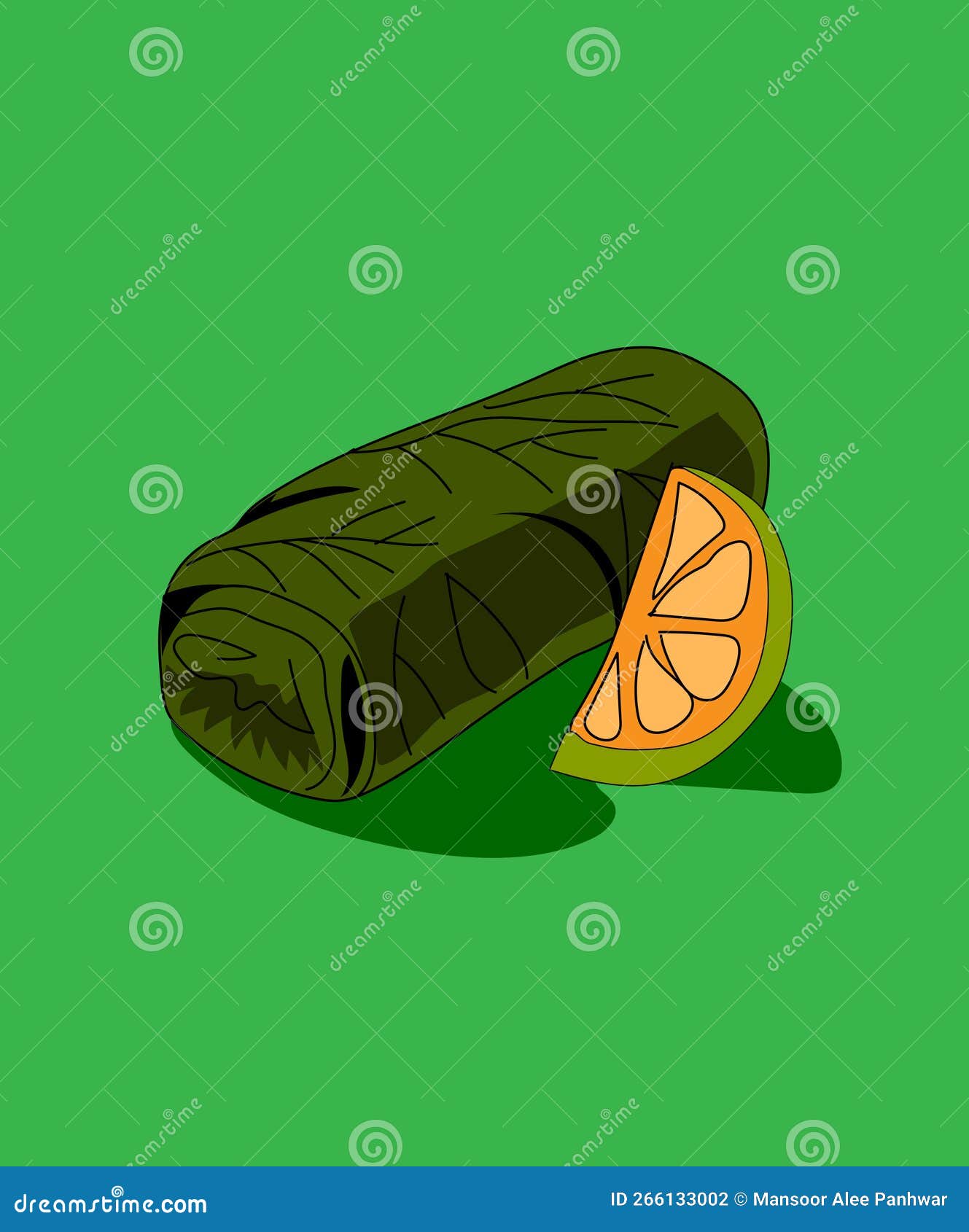 Dolma Vector Illustration On White Background | CartoonDealer.com ...