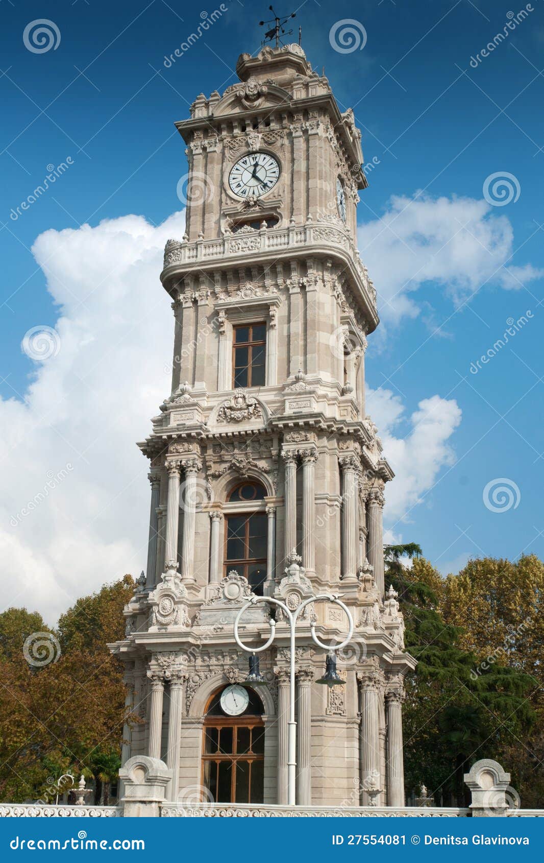 Dolmabahçe Palace Clock Tower Stock Image - Image of travel ...