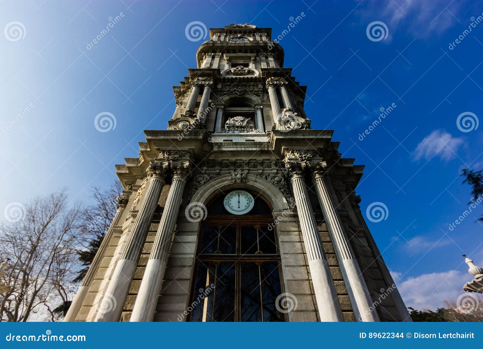 Dolmabahce Clock Tower , Istanbul , Turkey Editorial Stock Image ...