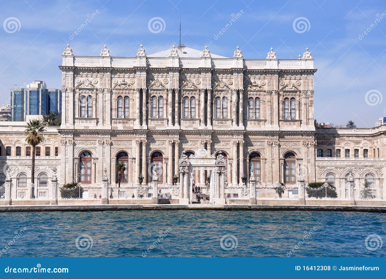 Dolmabahce Palace Gate stock photo. Image of turkey, dolmabahce - 16412308