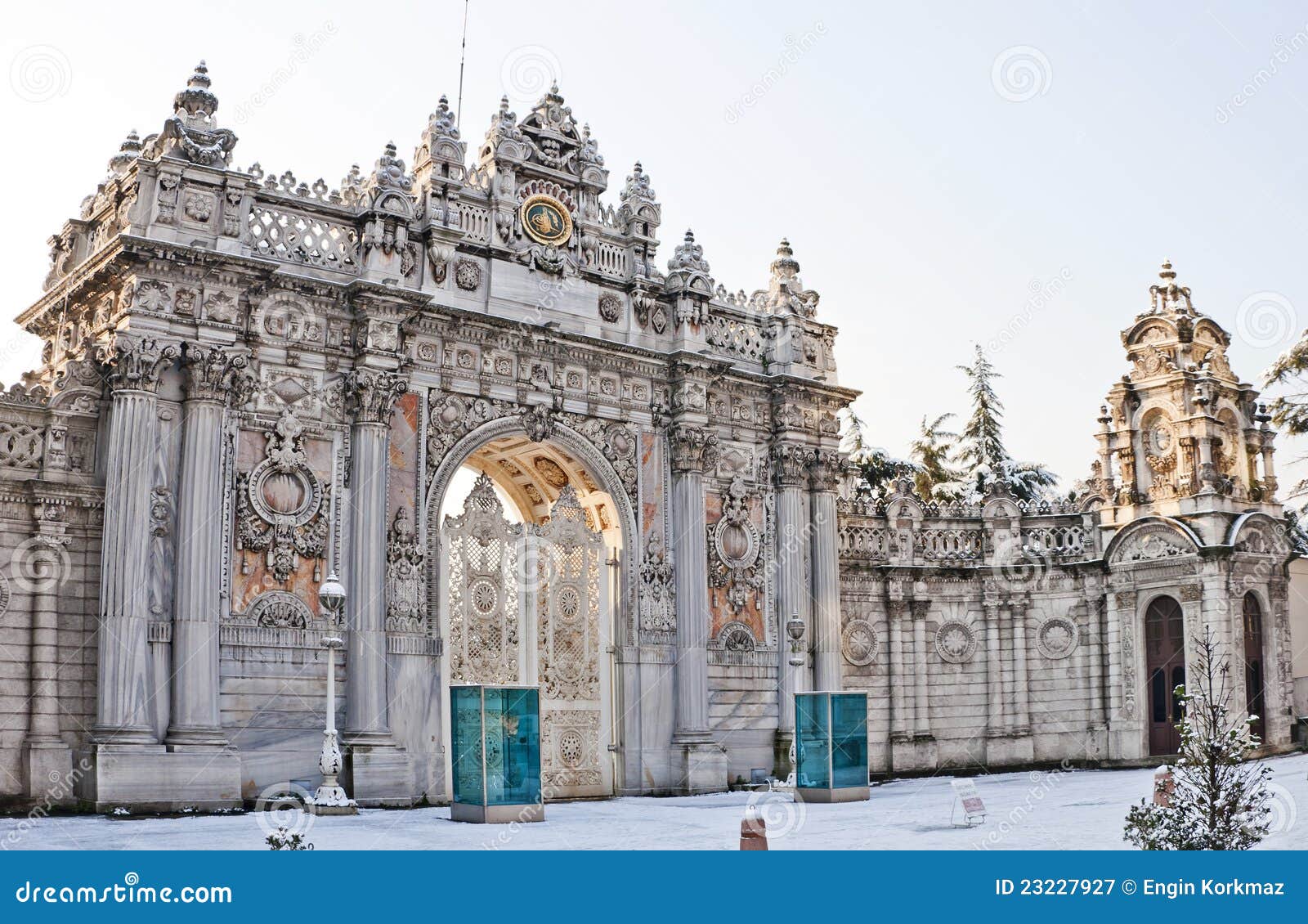 Dolmabahce Palace Gate stock image. Image of architecture - 23227927