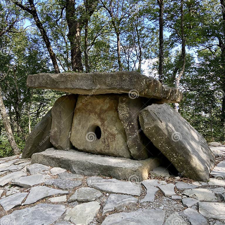 Dolmen is an Ancient Stone Structure in the Caucasus Stock Image - Image of structure, dolmen ...