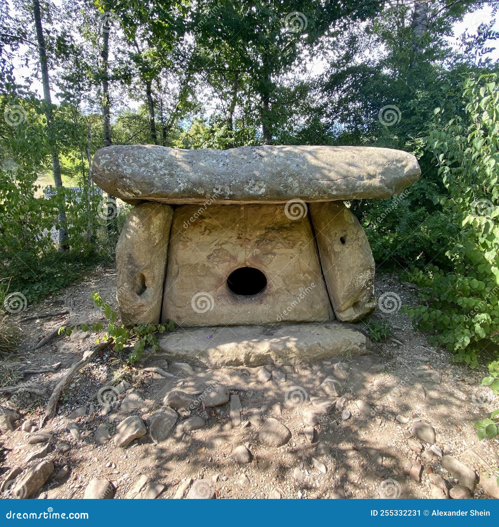 Dolmen is an Ancient Structure in the Caucasus Mountains Stock Image ...