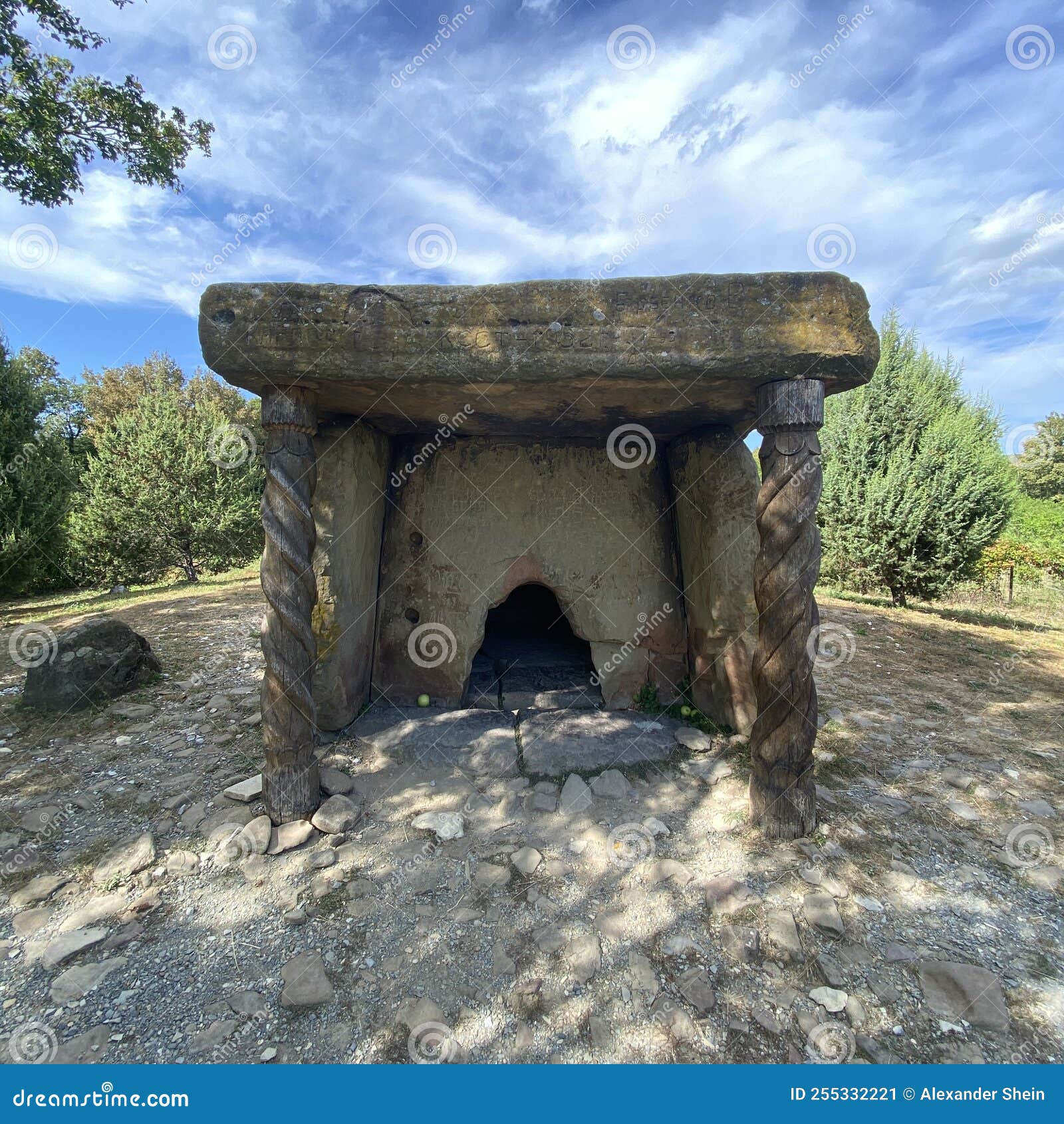 Dolmen is an Ancient Structure in the Caucasus Mountains Stock Image ...