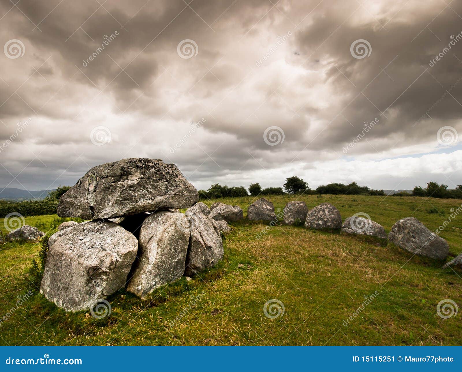 Dolmen, Carrowmore, Ireland Stock Image - Image of carrowmore, gaelic ...