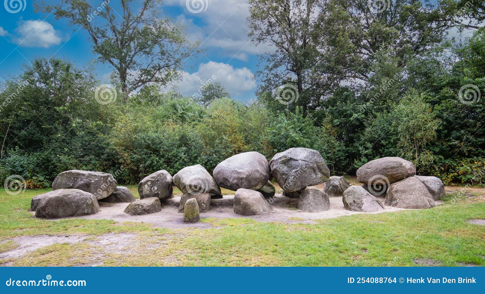 Dolmen D52 in the Province of Drenthe in the Netherlands Stock Photo ...