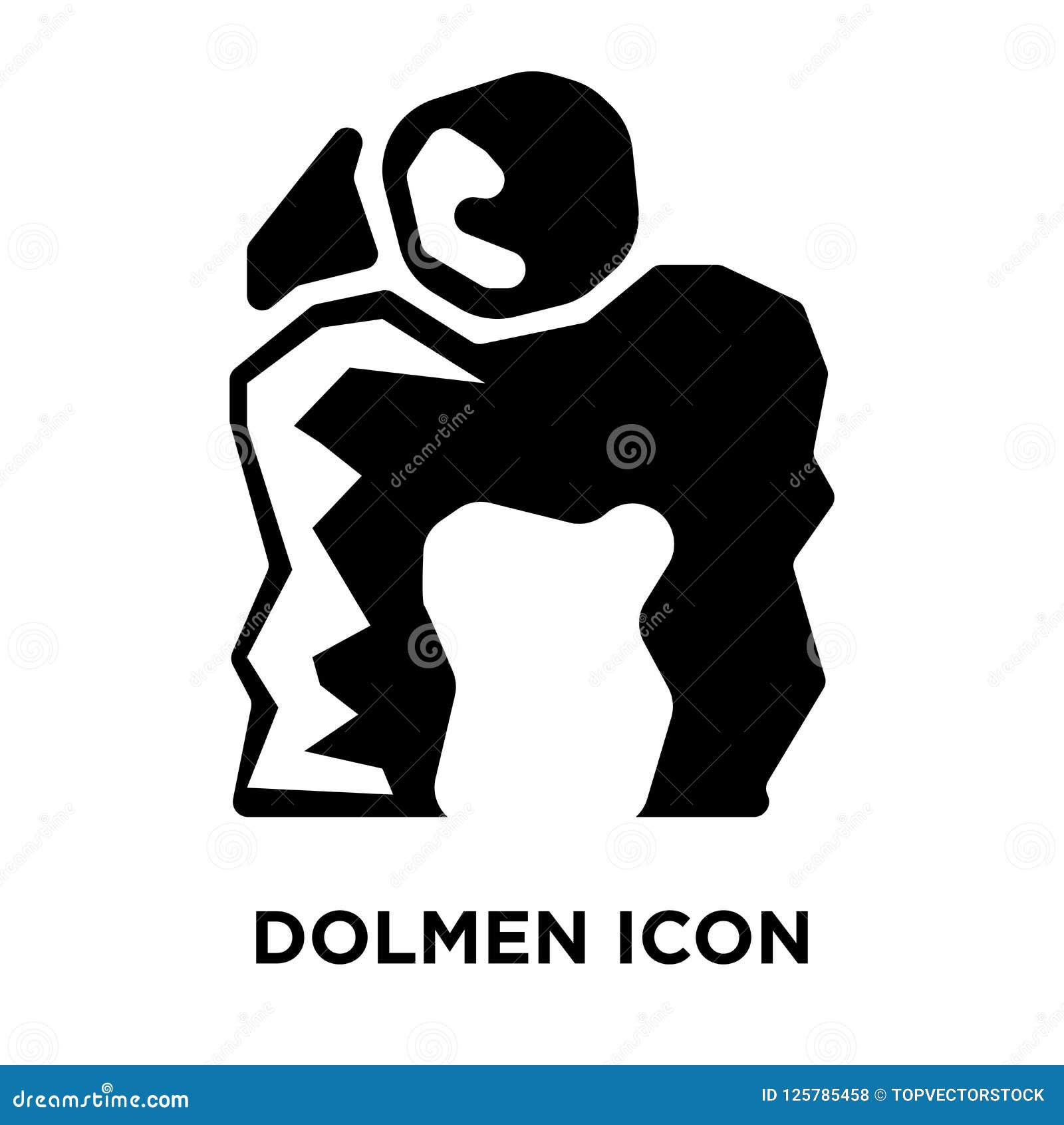 Dolmen Icon On White Background. Simple Element Illustration From Stone ...