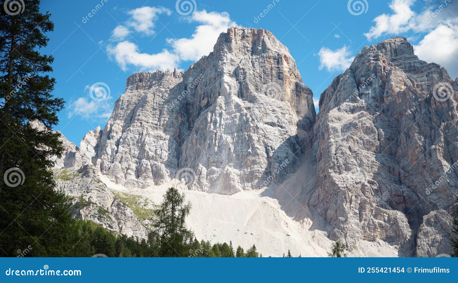 Dolomite Alps in Italy stock photo. Image of nature - 255421454