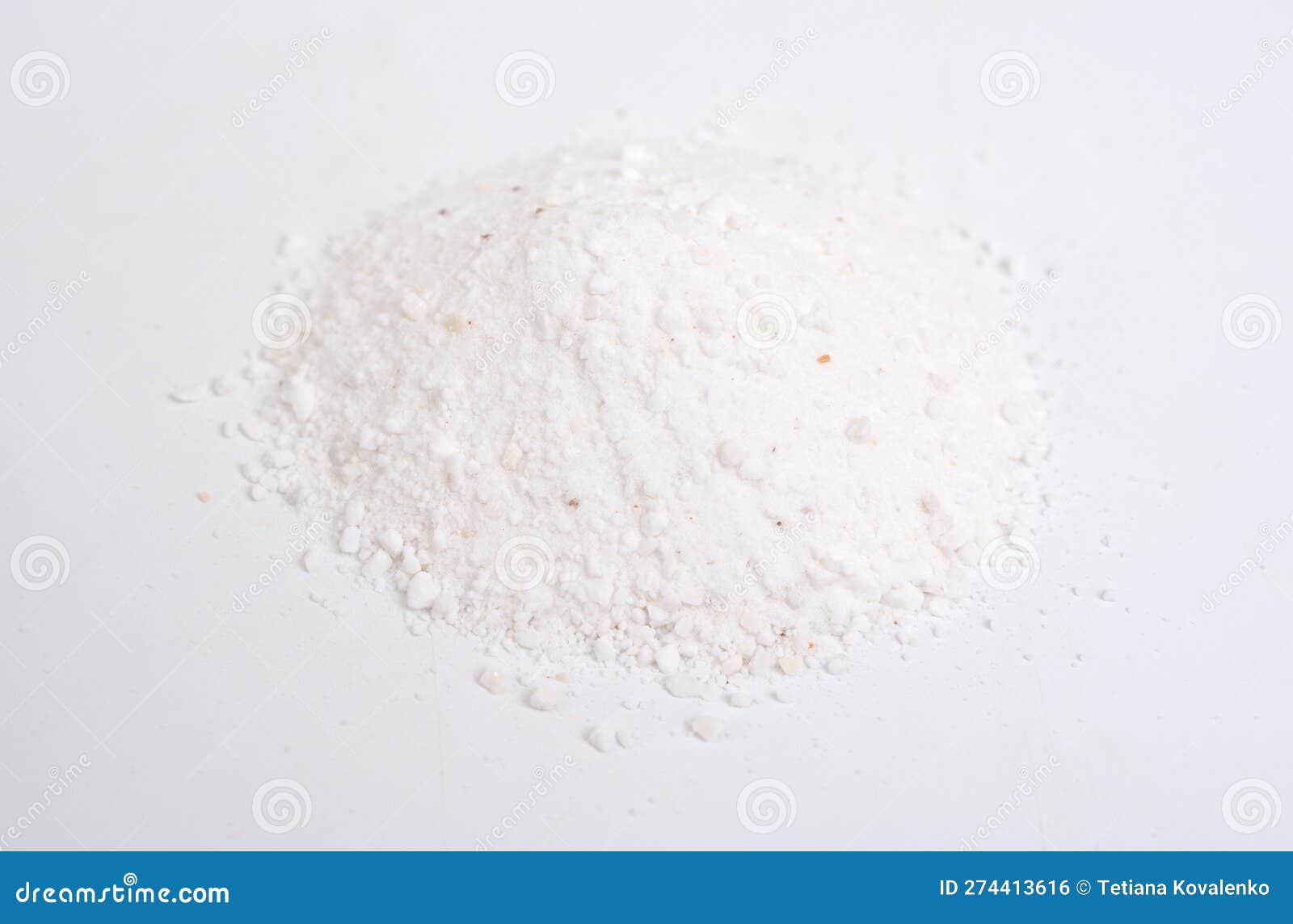 Dolomite Mineral Powder Heep on White Background Stock Photo - Image of ...