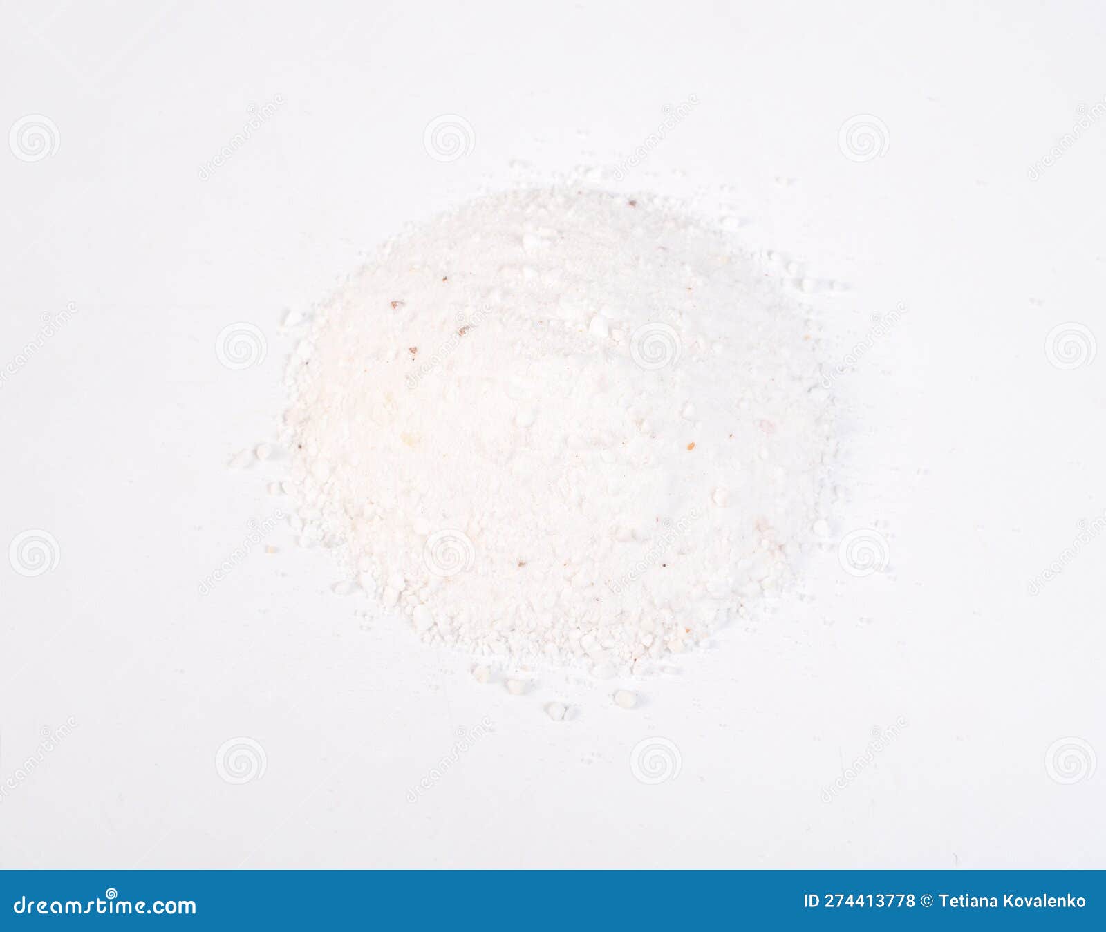 Dolomite Mineral Powder Heep on White Background Stock Photo - Image of ...