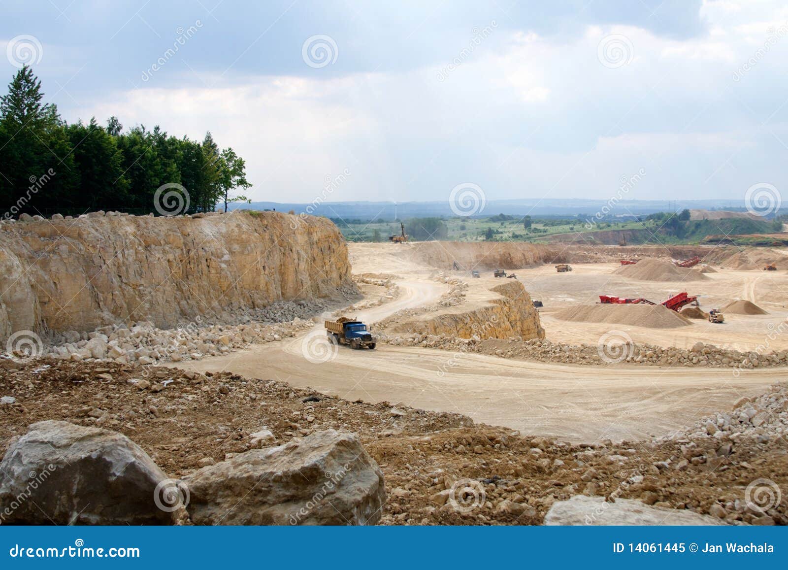 Dolomite Mines stock image. Image of chainlink, dolomite - 14061445