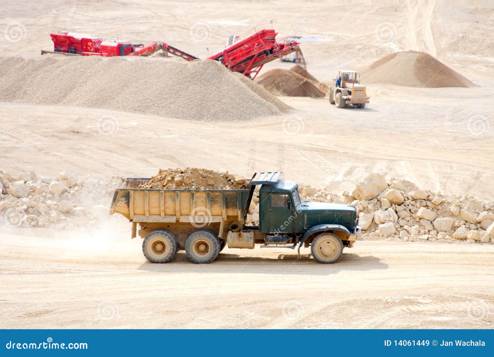 Dolomite Mines stock image. Image of ballast, agriculture - 14061449