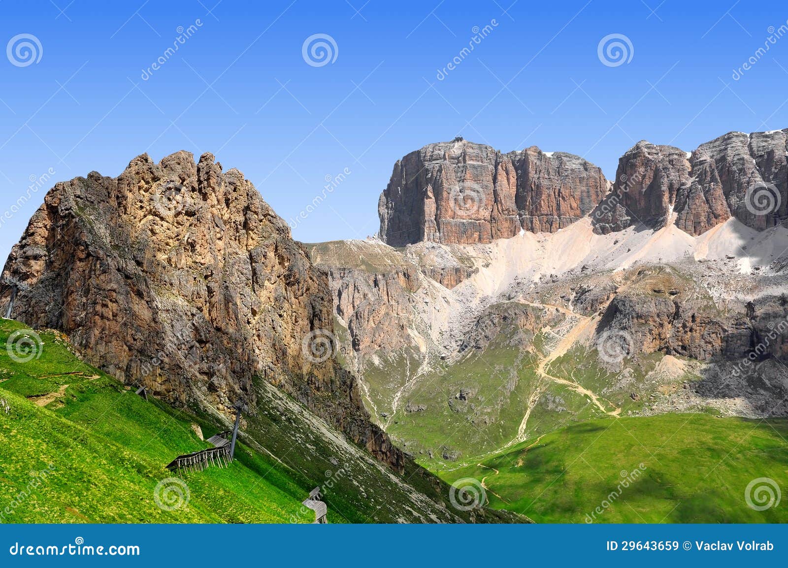 Dolomite peaks,Sella stock image. Image of polarized - 29643659