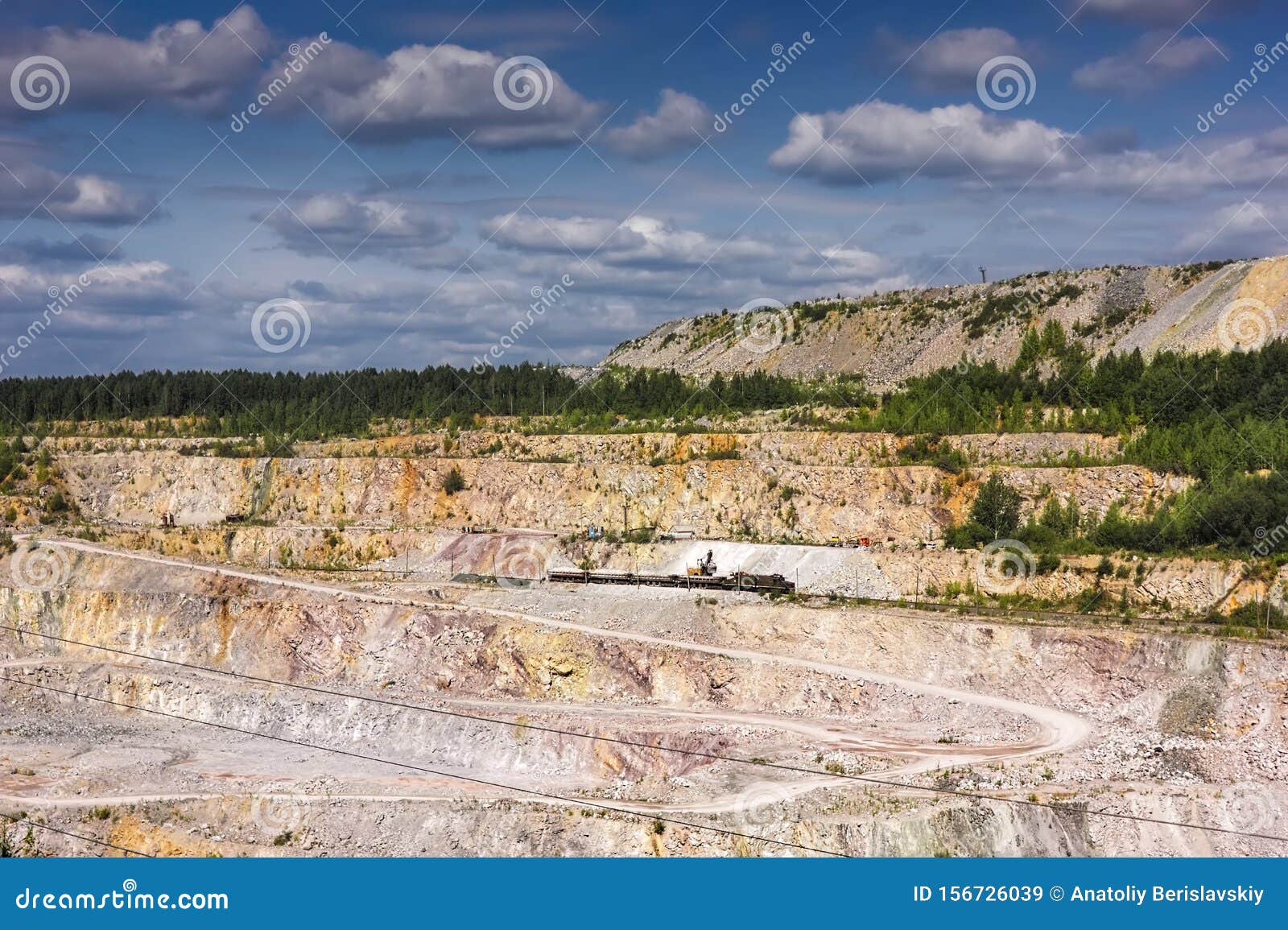 Dolomite Quarry with Mining Equipment. Great Old Quarry for Dolomite ...