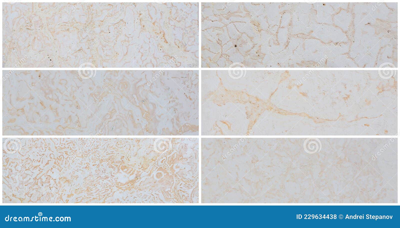 Dolomite Texture Set. Collection of Panoramic Stone Backgrounds Stock ...