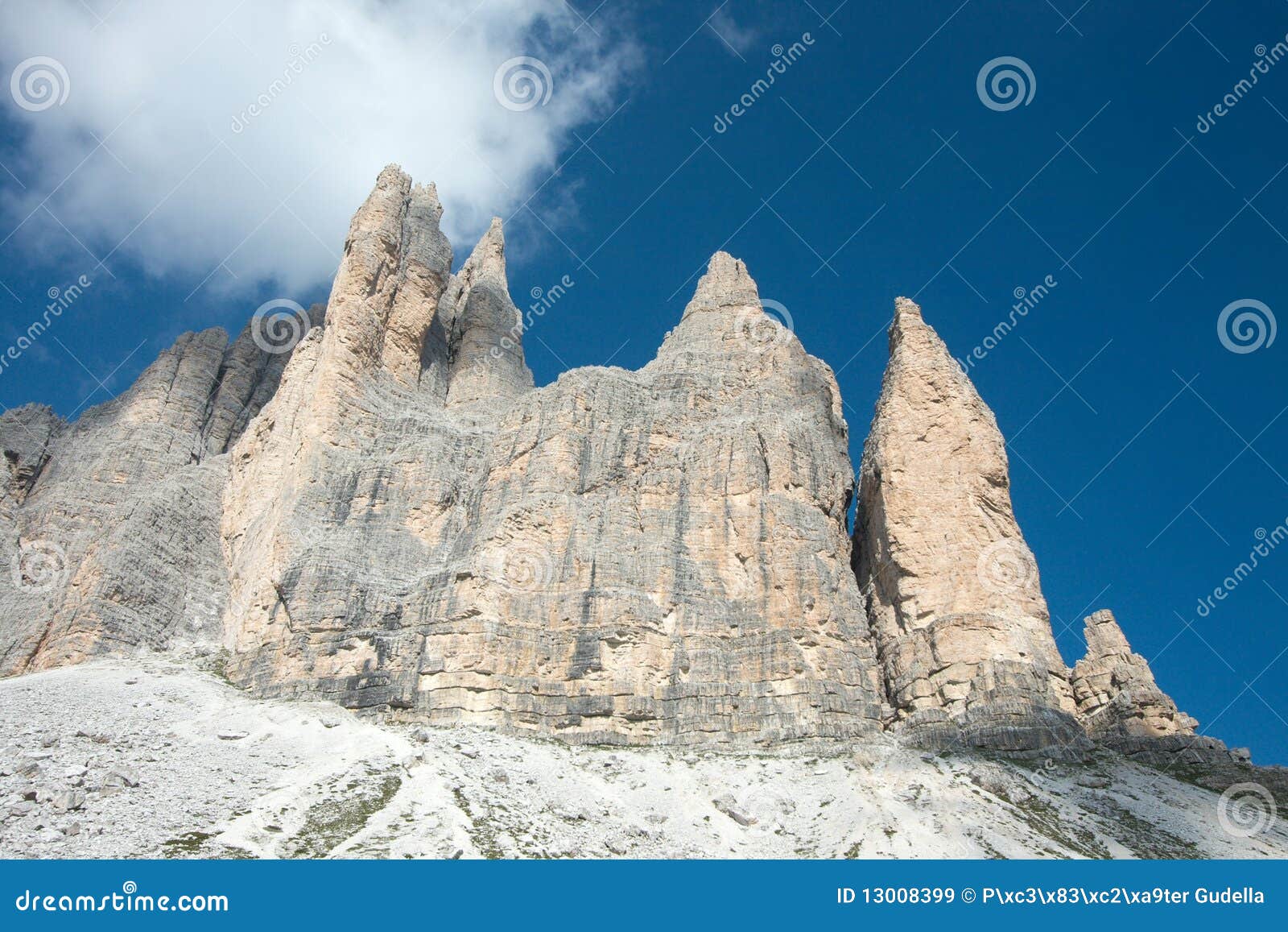 Dolomites stock image. Image of bright, high, cliff, landscape - 13008399