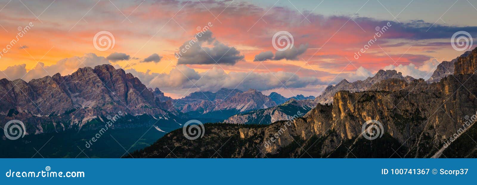 Dolomites alps. Italy stock image. Image of scenery - 100741367