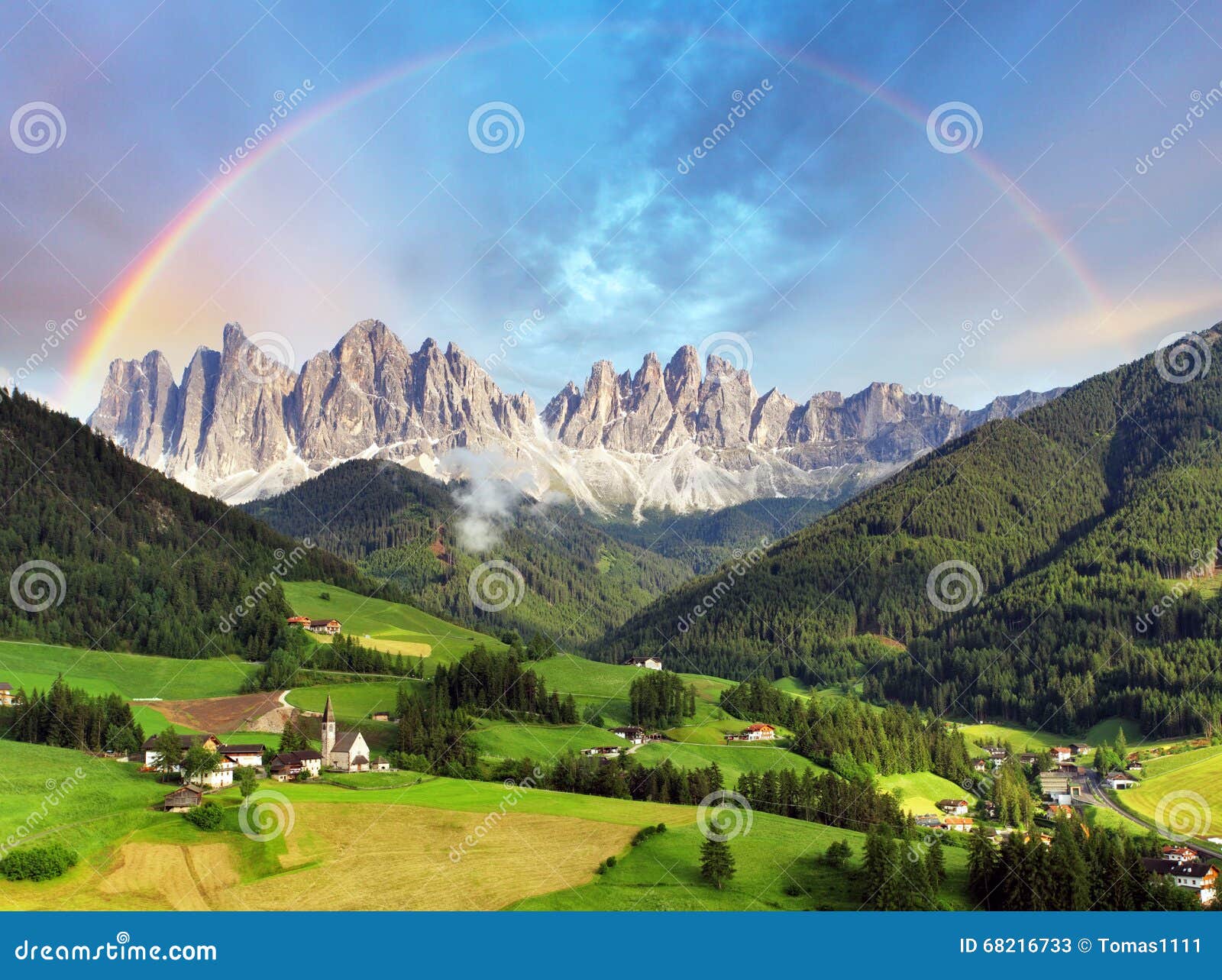 Dolomites Alps, Mountain - Italy Stock Image - Image of adige, geisler ...