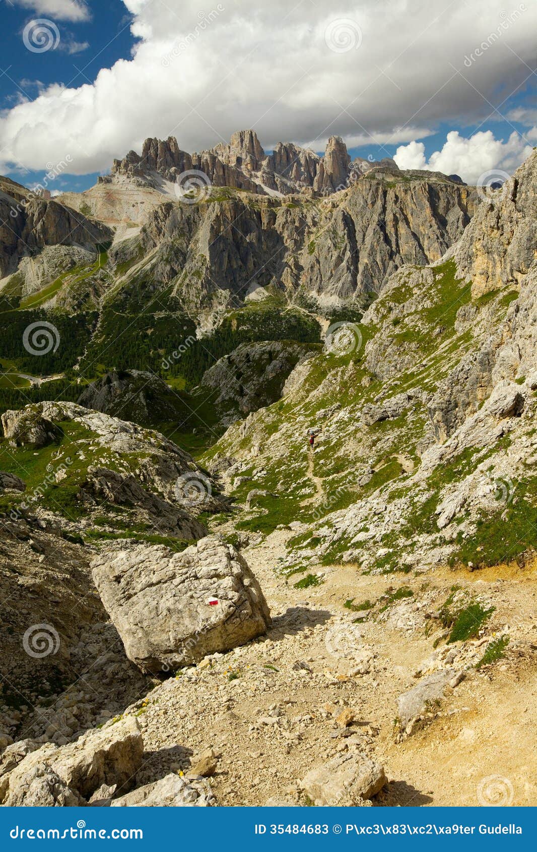 Dolomites stock image. Image of alps, high, excursion - 35484683