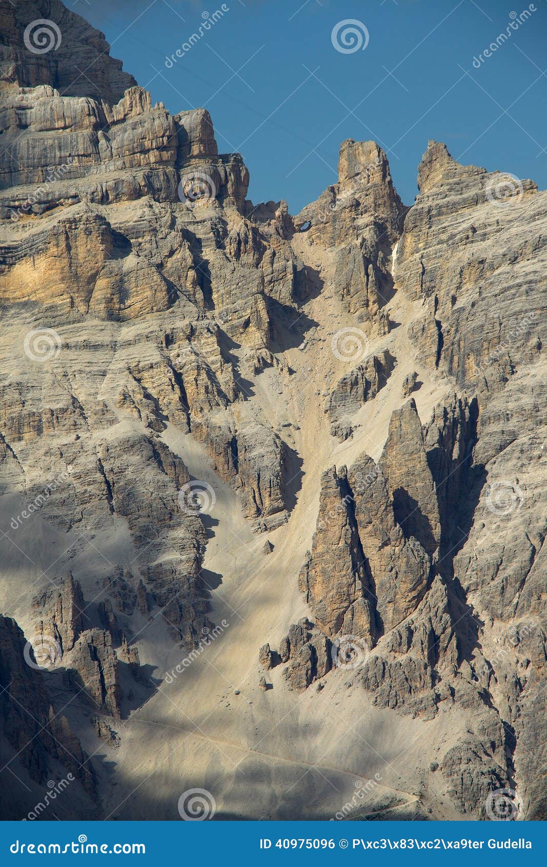 Dolomites stock photo. Image of mighty, formation, limestone - 40975096