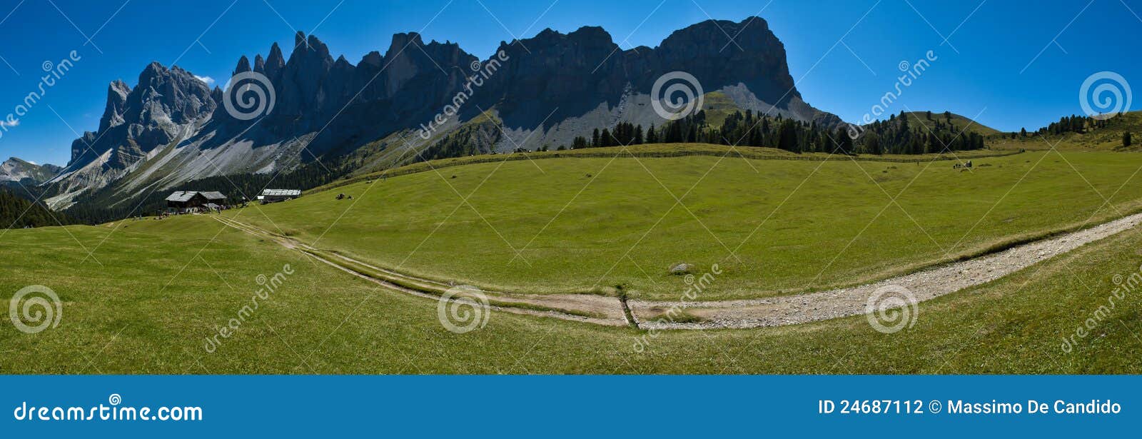 Dolomites, Le Groupe D'Odle Et Refuge Brogles Photo stock - Image du ...