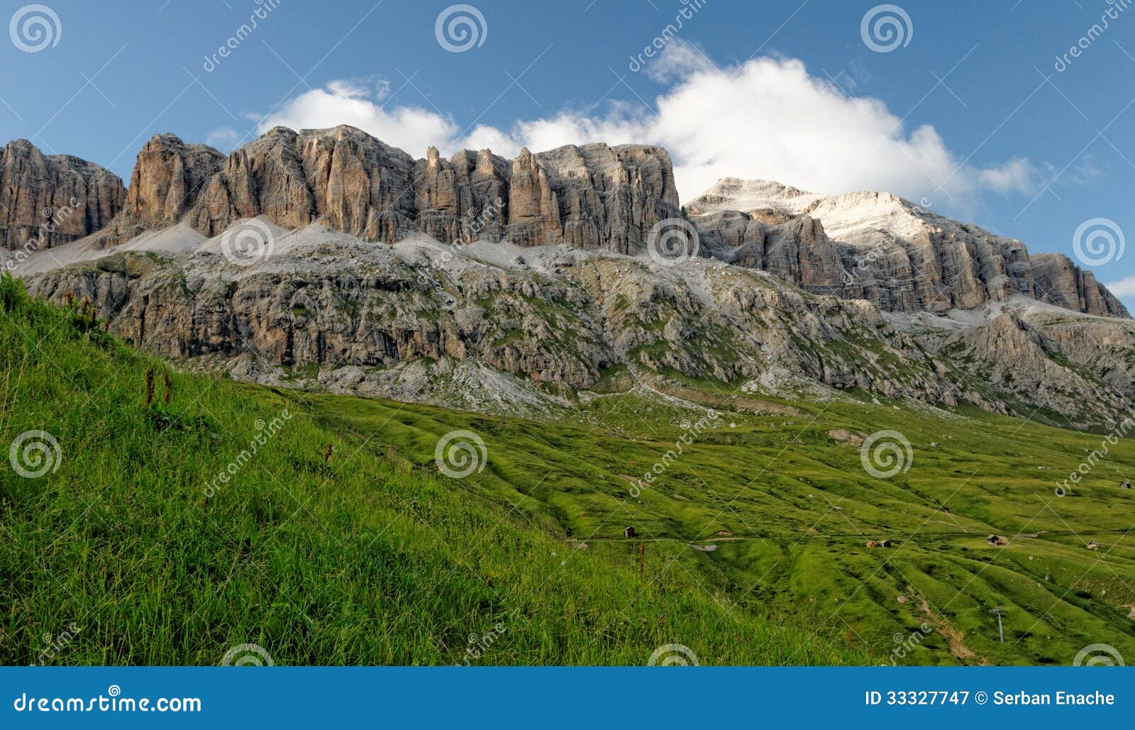 Dolomites mountain range stock image. Image of nature - 33327747