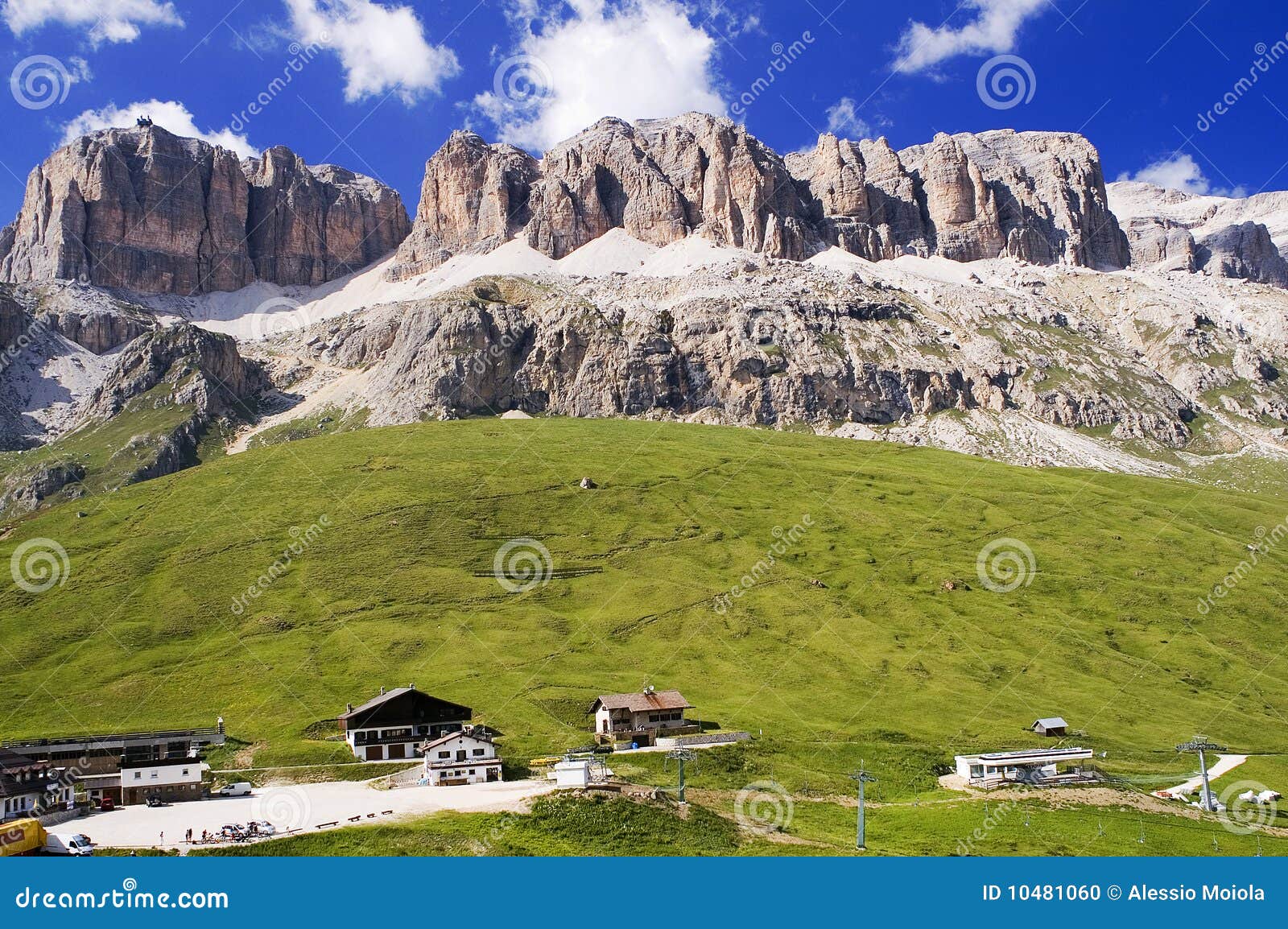 The Dolomites of the Pordoi Pass Stock Photo - Image of majestic, park ...