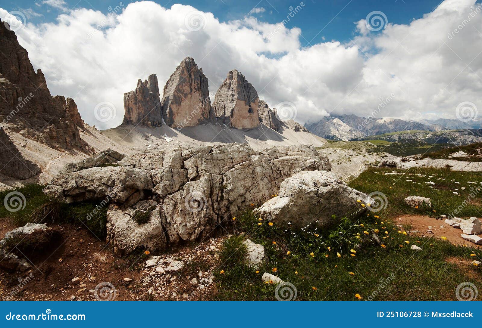 Dolomites view stock photo. Image of panorama, mountaneering - 25106728