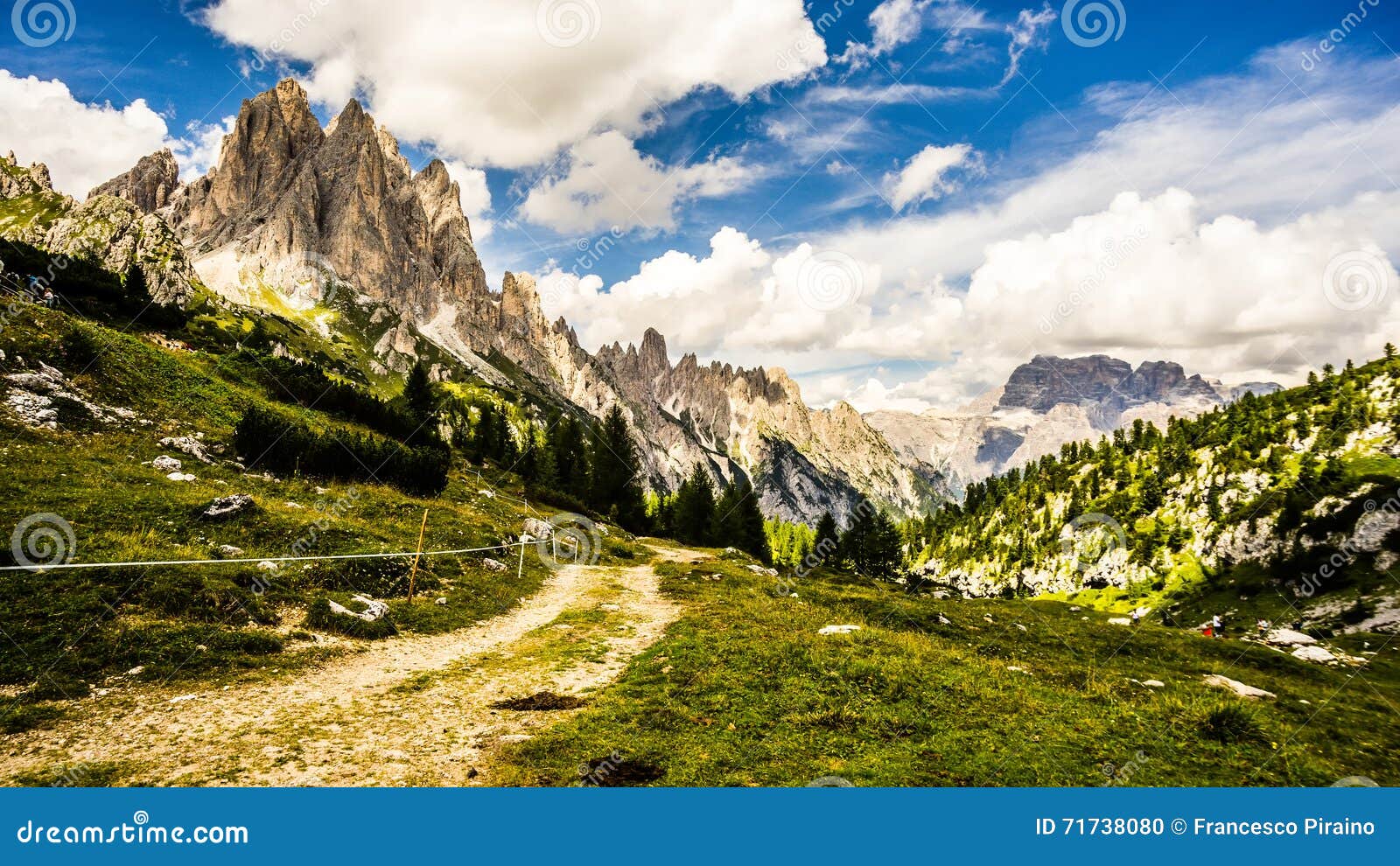 Dolomites View from a Trail Stock Photo - Image of italian, panorama ...