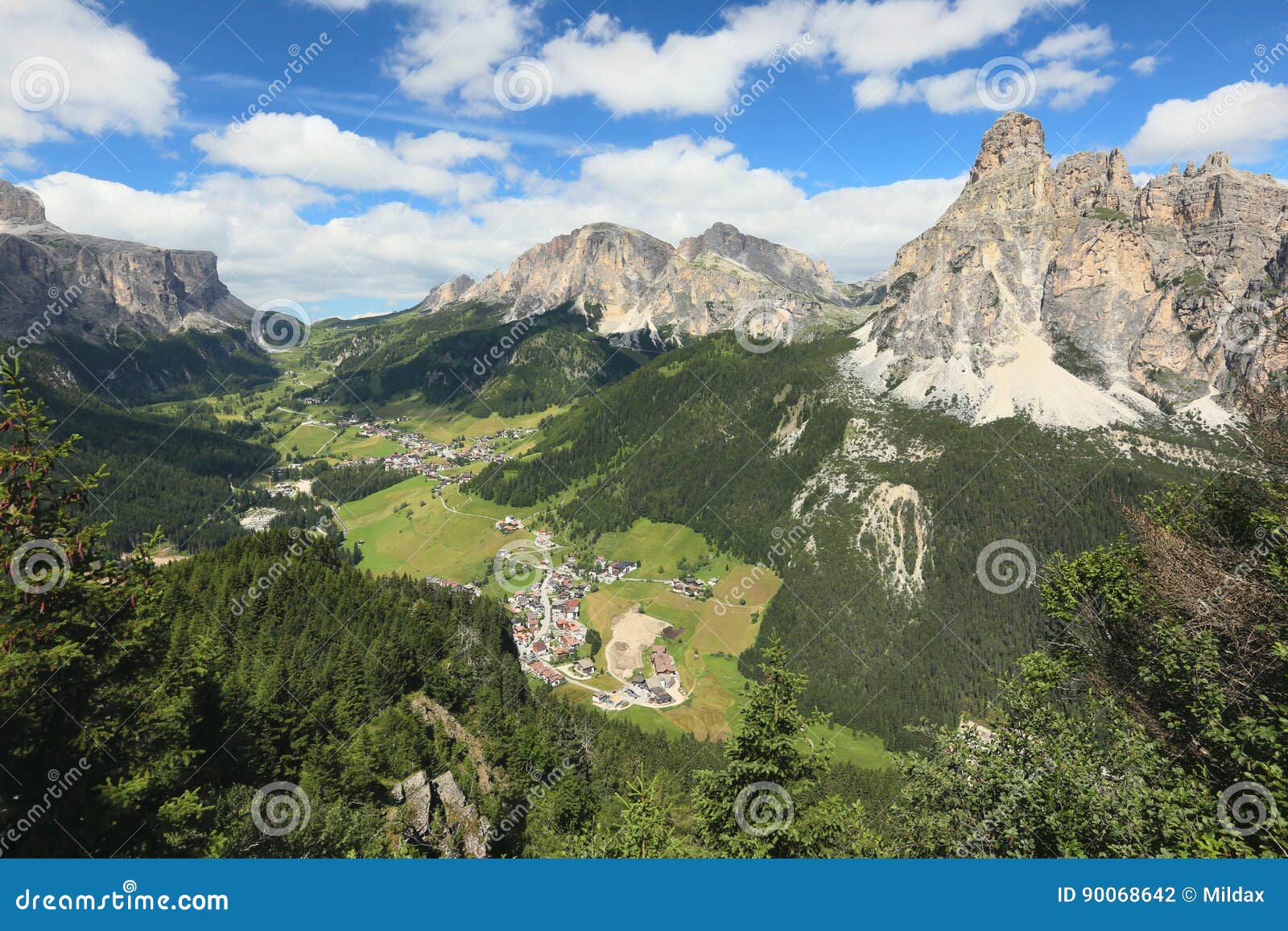 Dolomites, Corvara in Badia, Gardena Pass. Italy Stock Photo - Image of ...