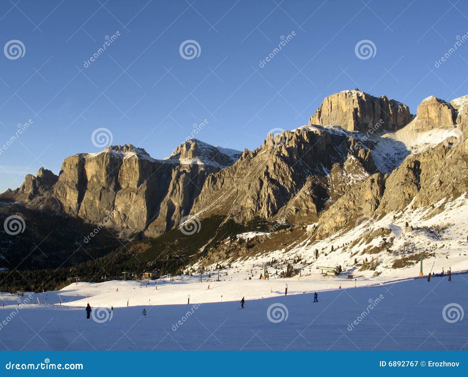 Dolomiti, Canazei - Pekol Lift Stock Image - Image of scenic, nature ...
