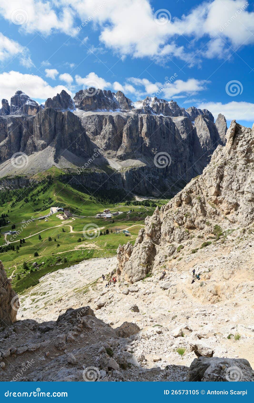 Dolomiti - gruppo Sella stock image. Image of high, beautiful - 26573105