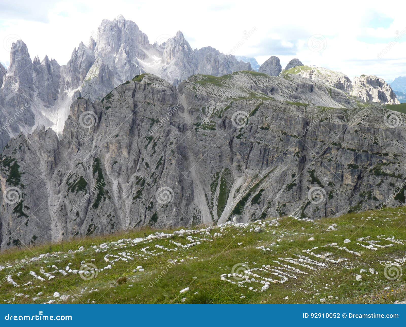 Dolomiti stock photo. Image of tree, italian, biome, landscape - 92910052